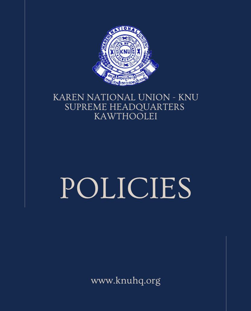 Kawthoolei Population, Household Registration and Immigration Policy and Procedures - 2024 | KNU ...